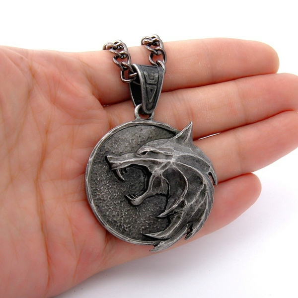 New Arrival The Wizard Wolf Head Pendant Necklace for The Witcher 3 ...