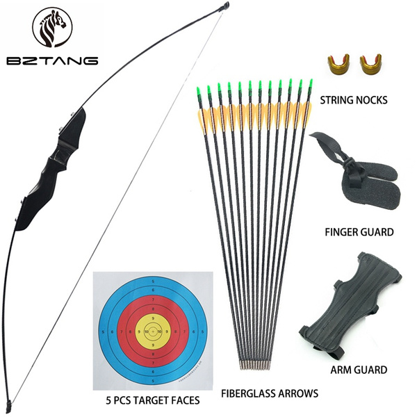 Honor Archery Recurve Takedown Bow and Arrow Set 40lbs for Youth Adult ...