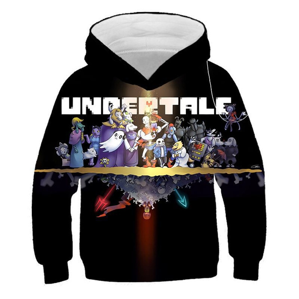 Undertale Skull Sans Cartoon 3D Print Kids Hoodie Children Clothing ...