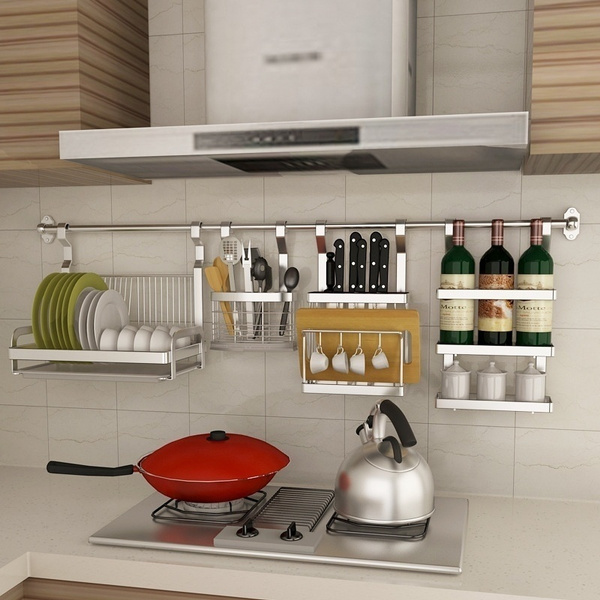 2020 Kitchen Storage Shelf Wall Hanging Organizer Rack for Chopsticks ...