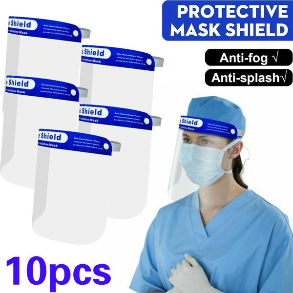 10/6/4/2Pcs Safety Full Face Shield Clear Glasses Dust-proof Protector ... 10/6/4/2Pcs Safety Full Face Shield Clear Glasses Dust-proof Protector ...