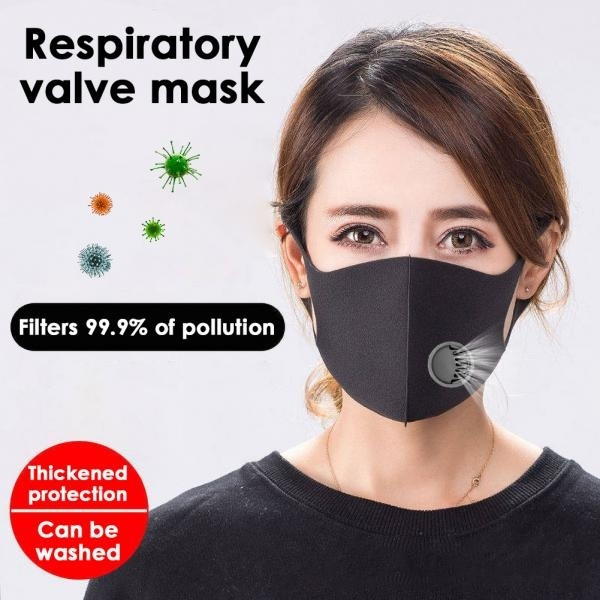 Washable Dustproof Anti Haze Protective Mouth Face Mask with Breather ...