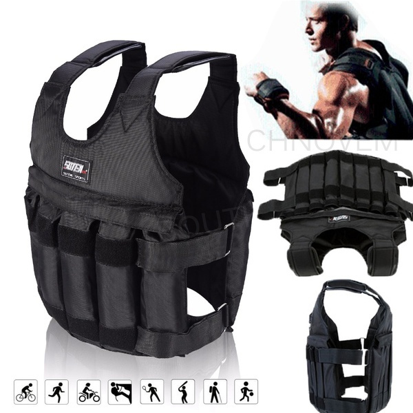 3/20/50KG Durable Loading Weighted Vest Adjustable Weight Training ...