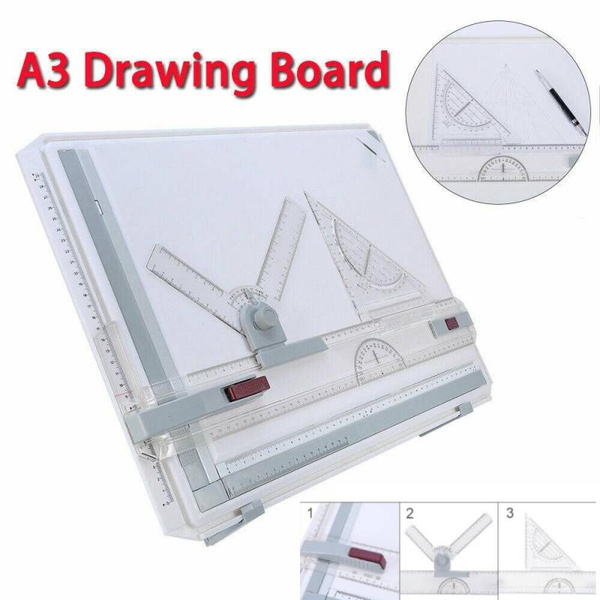 Pro Architect A3 Drawing Drafting Board Ruler Table Adjustable Angle ...