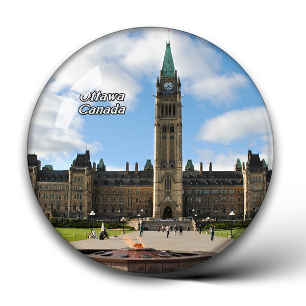 Canada Ottawa Parliament Fridge Magnets Clear Crystal Glass for ...