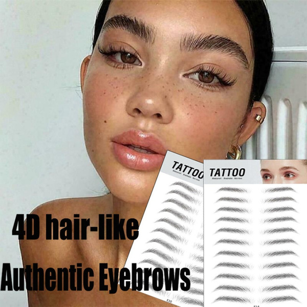 Eyebrow stickers waterproof lazy eyebrow stickers tattoo semi-permanent ...