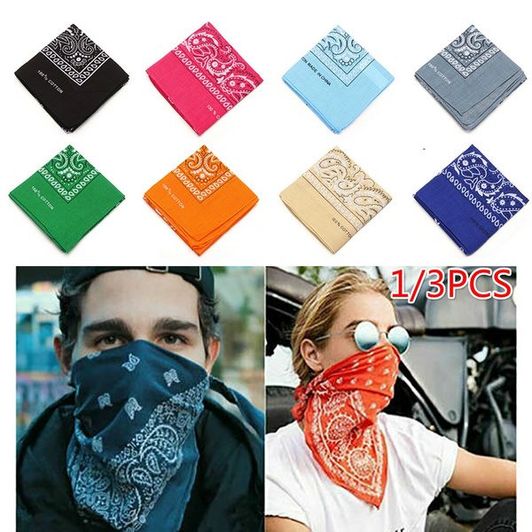 Women Fashion Handkerchief Headwear Neck Scarf Paisley Bandana Hair ...