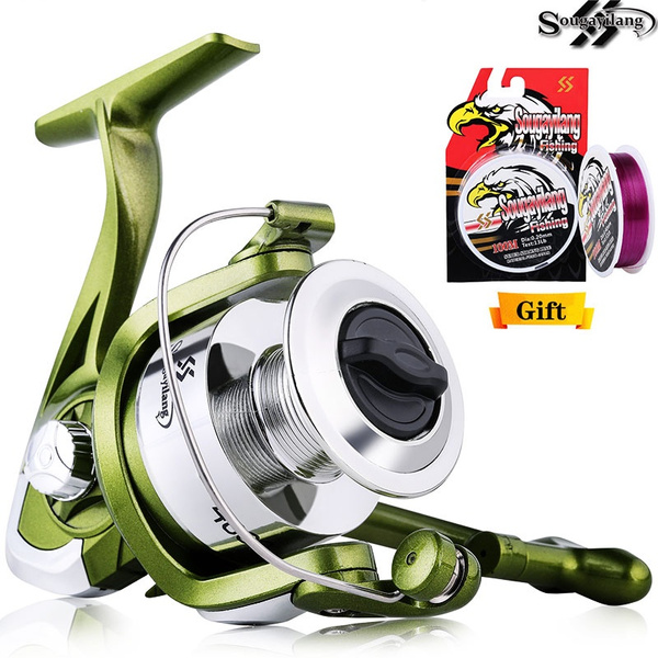 Sougayilang Spinning Fishing Reel 5.2:1 Fishing Reel 1000-4000 Series ...