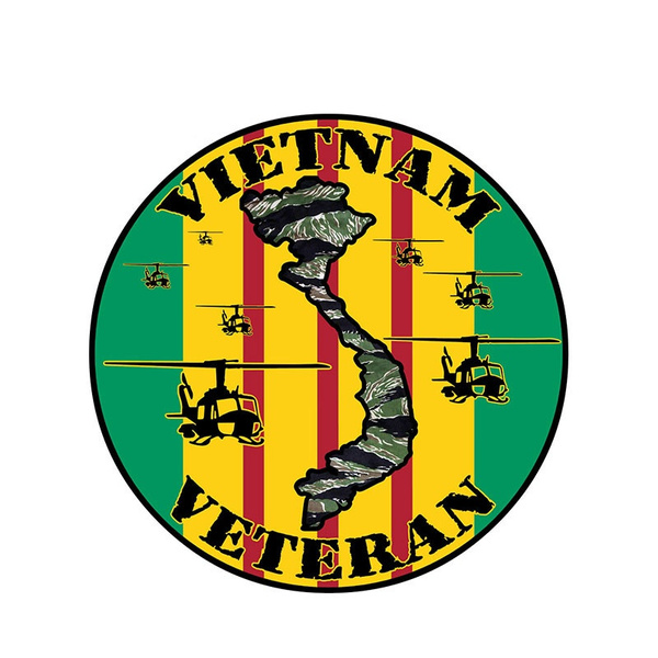 13cm x 13cm Vietnam Veteran Sticker Decal Vietnam War US Military Car ...
