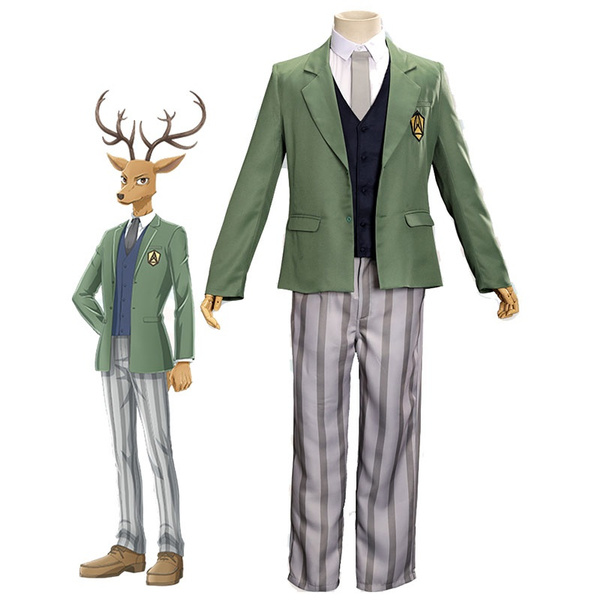 BEASTARS Costume Deer Cosplay Louis men school uniforms adult Halloween ...