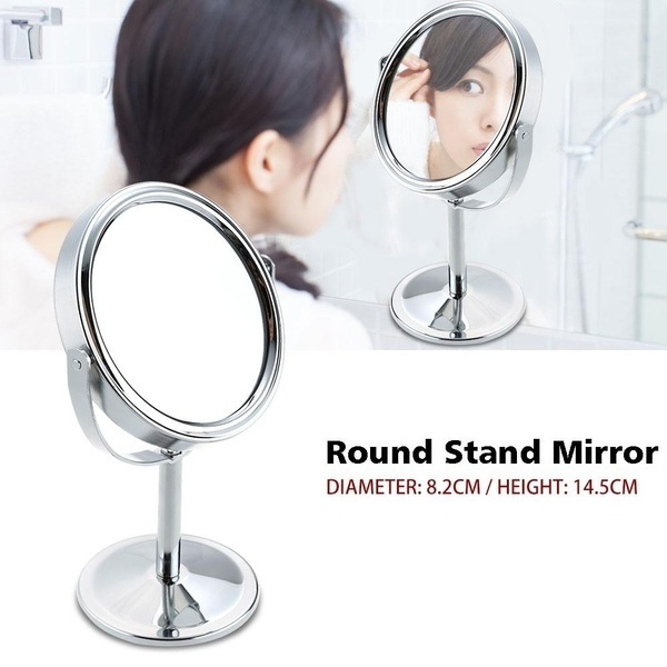 Lady Girl Beauty Portable 3 inch Dual Side Normal Magnifying Round ...