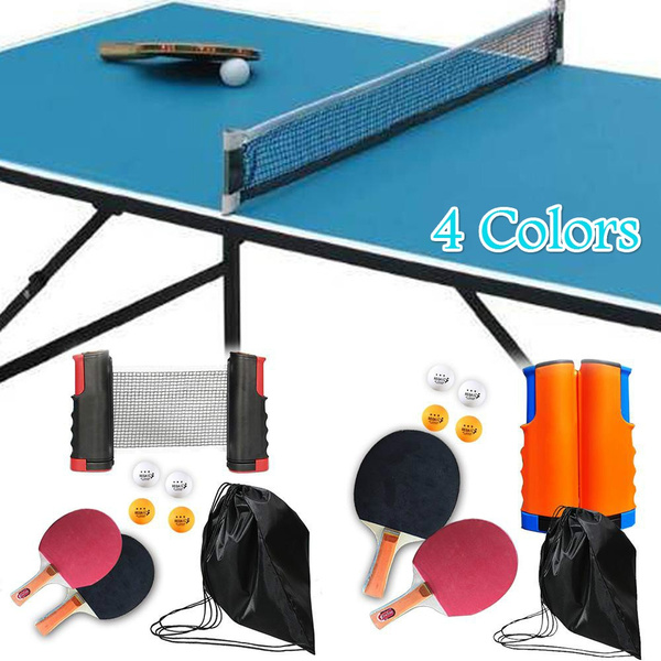 All-in-ONE Ping Pong Set - Includes Ping Pong Net for Any Table, 2 Ping ...