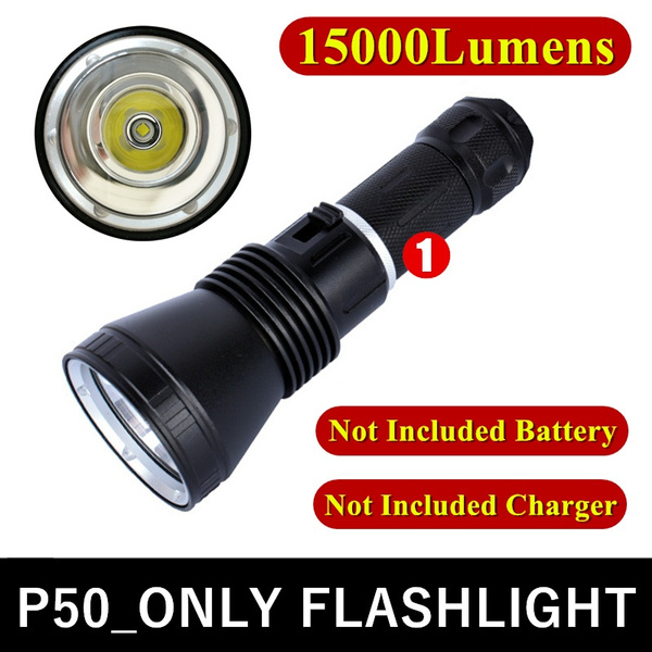 CREE XH-P70/P50 Underwater 100m Diving Flashlight IPX-8 Waterproof ...