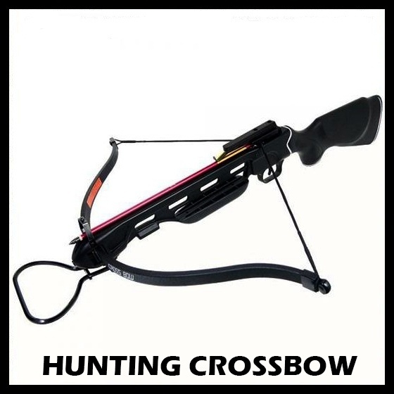 BLACK PISTOL CROSSBOW 150 LB ARCHERY HUNTING Gun W/ ARROWS BOLTS XBOW ...