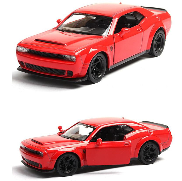 High Simulation Dodge Challenger,1:36 Scale Alloy Pull Back Challenger ...