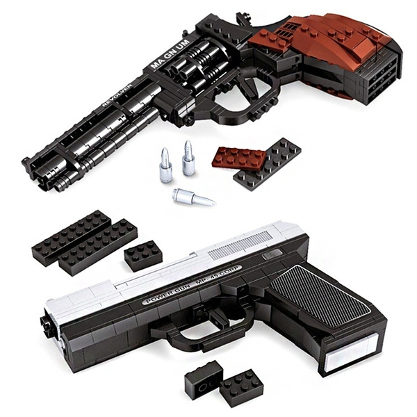 MP-45 Semiautomatic Pistol Arms Blocks Model 268pcs Gun Building Block ...
