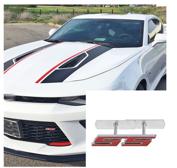 3D Chrome SS Front Grille Emblem Badge Metal Sticker for Camaro*1 | Wish