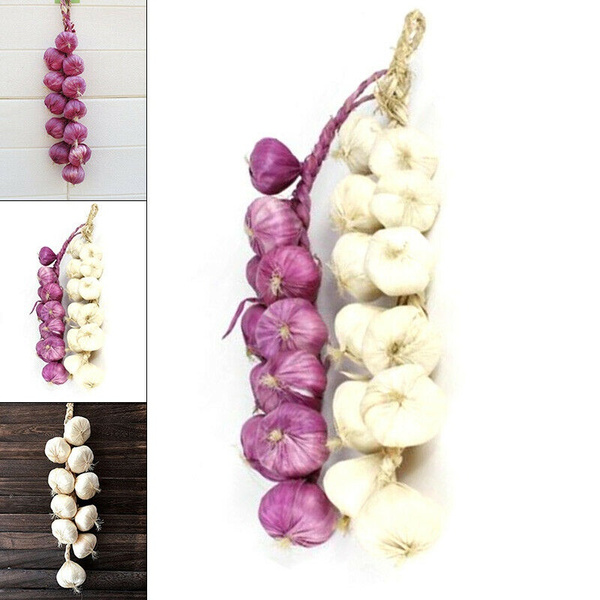 Artificial String Garlic Faux Onion Fake Food House Kitchen Party ...