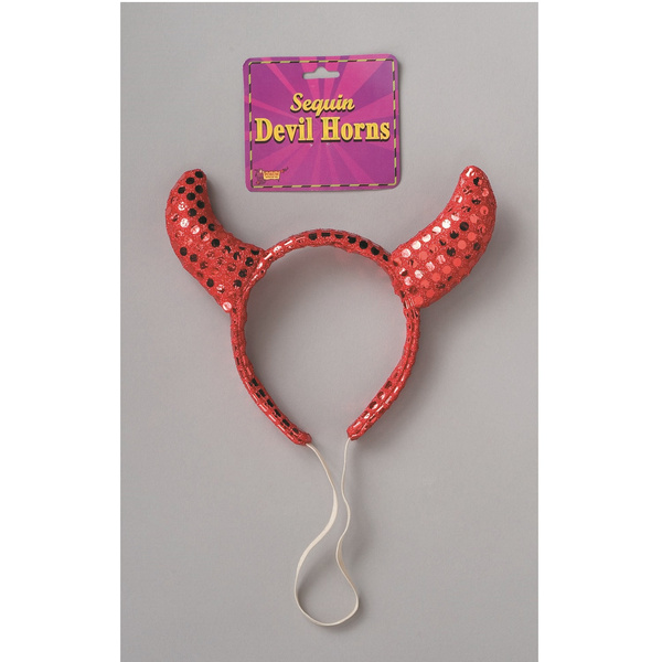 Red Sequin Devil Horns Halloween Costume Accessory New | Wish
