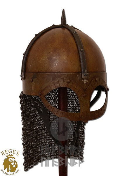 Original Gjermundbu Helmet Riveted Aventail 2 mm Steel Helm Medieval ...