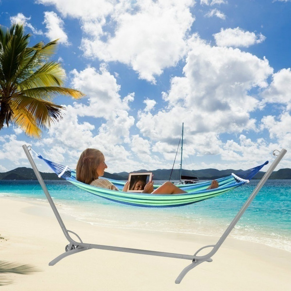 300kg Self-driving Tour Portable Canvas Travel Beach Swing Bed Leisure ...