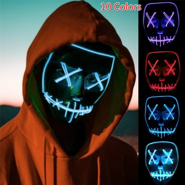 Fashion Mask LED Light Up Party Masks The Purge Election Year Great ...