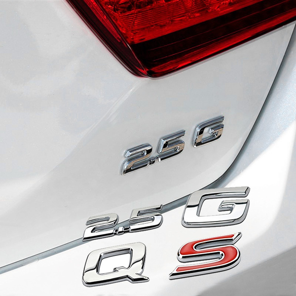 3D Car Styling Chrome Metal Sticker Tail Emblem Badge Rear Decal Logo ...