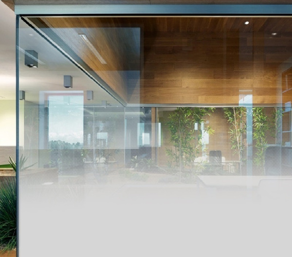 White Partition One-way Gradient Partition Dot Window Film Office ...