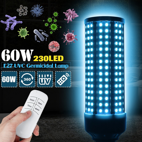 2020 Newest E27 germicidal lamp Remote Control timing Killing Virus ...