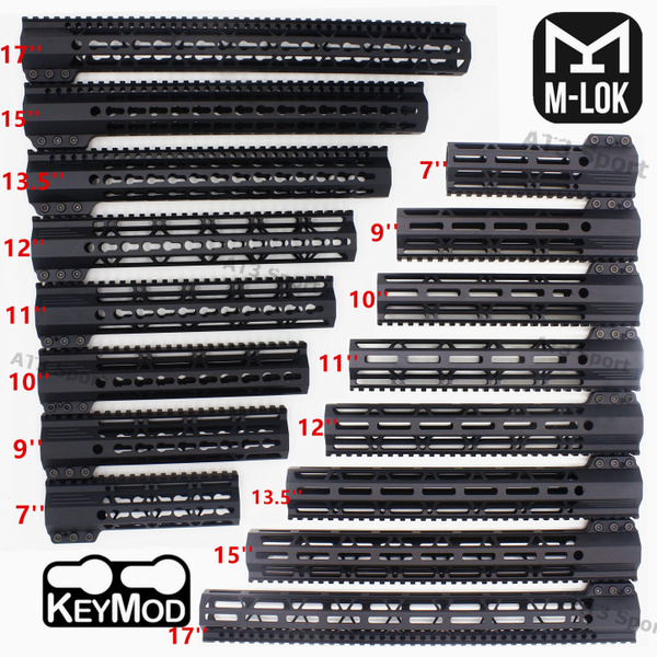 Tactical 7/9/10/11/12/13.5/15/17'' inch Clamping Style Keymod/M-lok ...