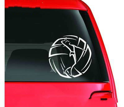 Women's volleyball beach volleyball car stickers | Wish