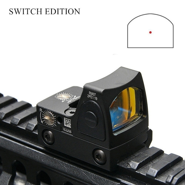 Tactical Trijicon RMR Style Red Dot Reflex Sight Holographic Scope for Hunting With 5 Levels ...