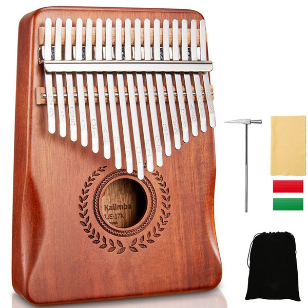 Kalimba 17 Keys Thumb Piano, Acacia koa Wood High Performance ...