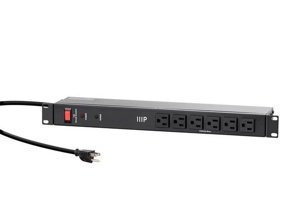 Monoprice 14 Outlet Metal 1U Rackmount Power Distribution Unit - 6 Feet ...