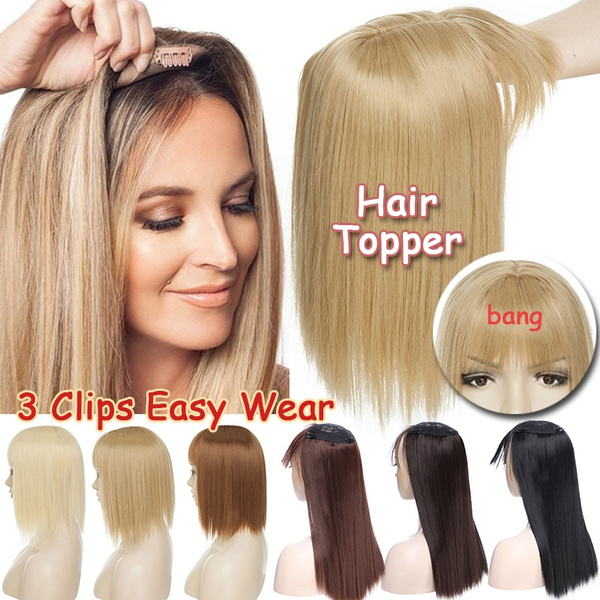 New Arrival Clip On Hair Topper Clip In Closure Extensions Natural ...