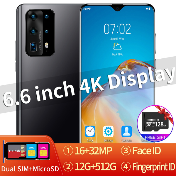 2020 New 5G Super Smartphone P40 Pro+ with 12GB + 512GB Large Memory ...