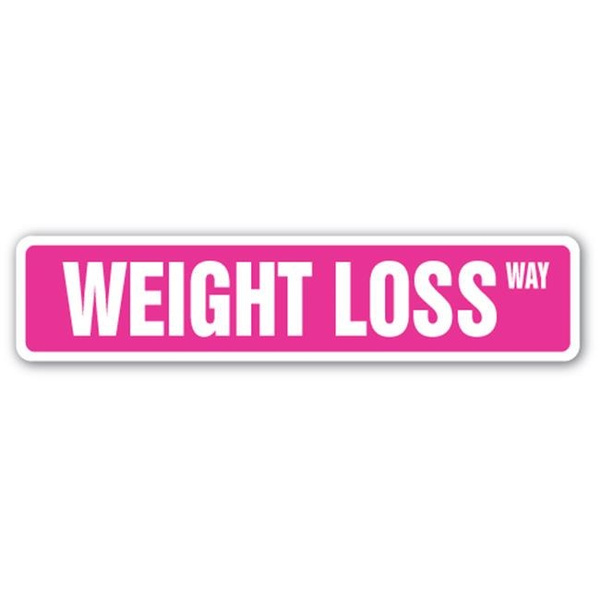SignMission SS-Weight Loss 4 x 18 in. Weight Loss Street Sign | Wish