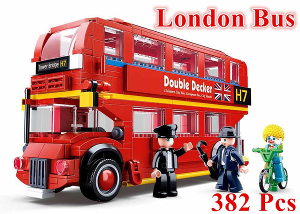 London Double Decker Bus Bricks Blocks Bus MODEL BRICKS 382 Pcs | Wish