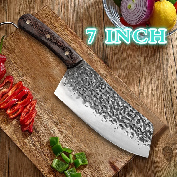 7 Inch Professional Cleaver Kitchen Knife Chopper Knife Sharp Blade ...