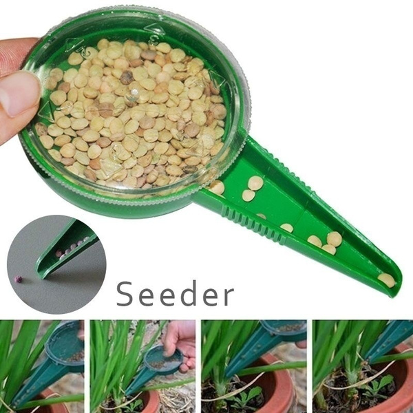1PC 5 Adjustable Size Seed Sower Planter Dial Hand Held Flower Plant ...