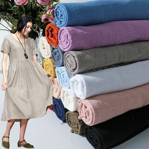 130x100cm Linen Cloth Cotton Linen Curtain Cloth Soft Craft Patchwork ...