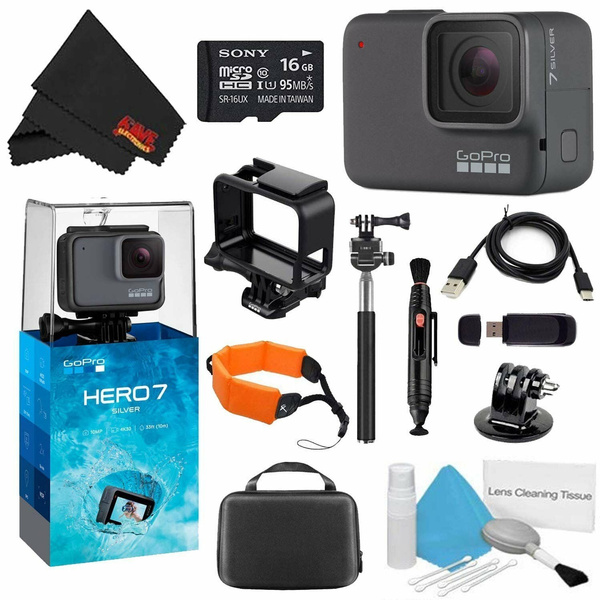 GoPro HERO7 Silver 16GB Bundle + Medium GoPro Case, Xtreme Active ...