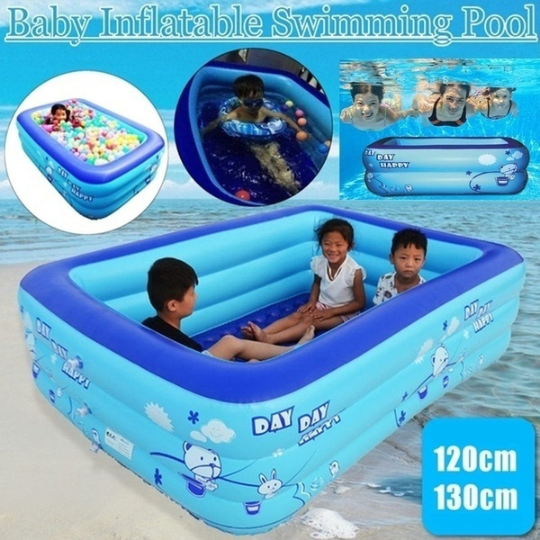 1.2/1.3 Large Space PVC Inflatable Swimming Pool Family Kids Baby Large ...