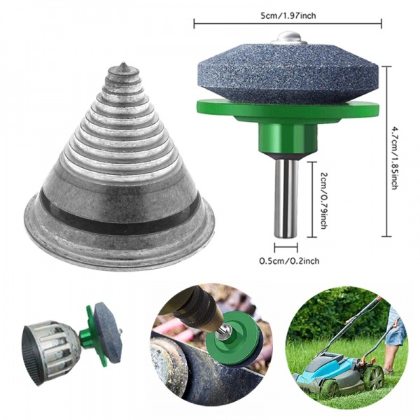 New Rotary Lawn Mower Metal Blade Balancer Tough Sharpener Garden Care ...