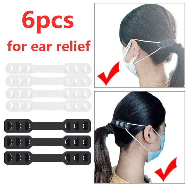 [Mask Ear Loop] Soft Extension Strap 3 Gears Adjustable Anti-Slip Ear ...