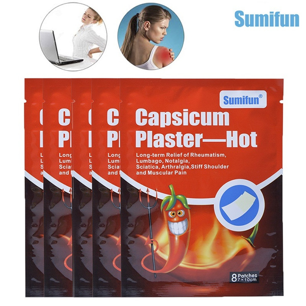 Sumifun 8-96Pcs Capsicum Plaster Hot Muscle Pain Back Pain Relieve Body ...