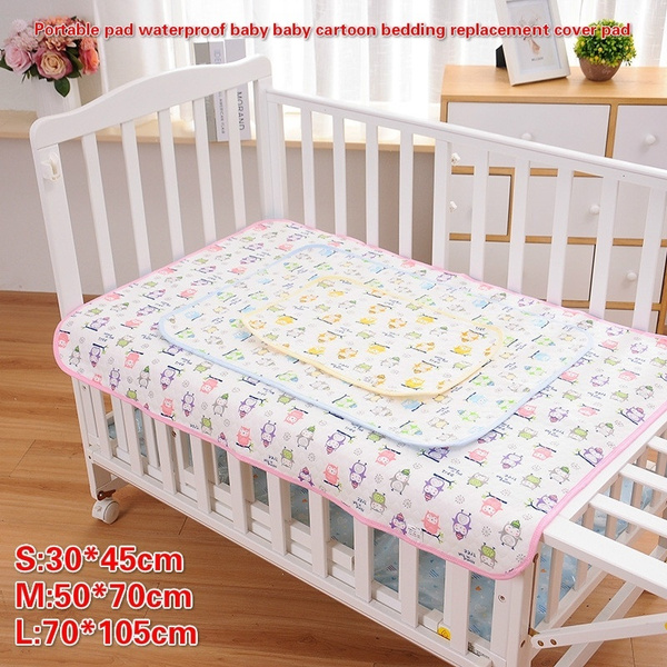 Baby Cribs Mattresses Eco-cotton waterproof urine supply baby baby pad Portable pad waterproof ...
