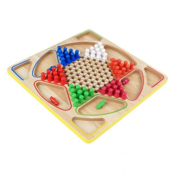 High-Performance Portable 2 in 1 Double-Faced Wooden Chinese Checkers ...
