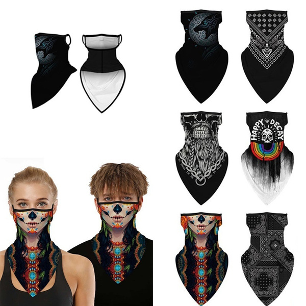 Cool Digital Print Sun Protection Outdoor Cycling Mask Scarf ...