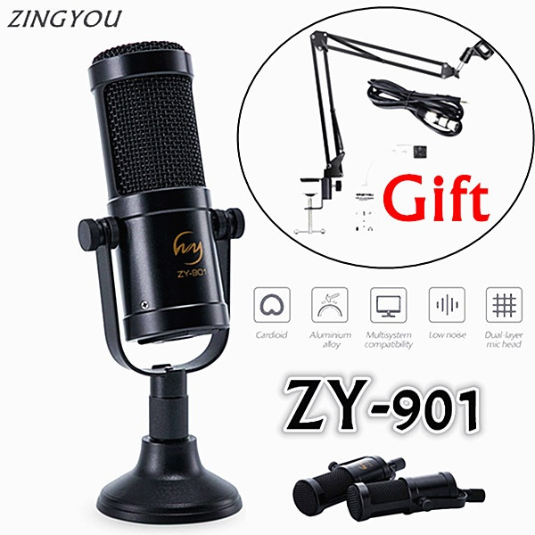 ZINGYOU ZY-901 Microphone Kit Studio Microphone Computer Microphone ...